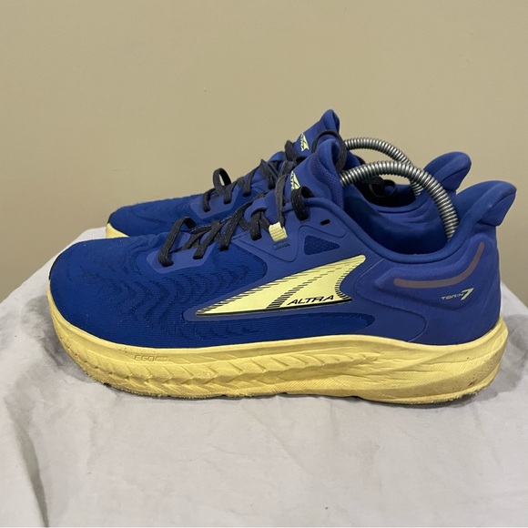 Altra | Shoes | Altra Mens Torin 7 Size 95 M Ala82c4470 Blue Yellow Zero Drop Running Shoes ...